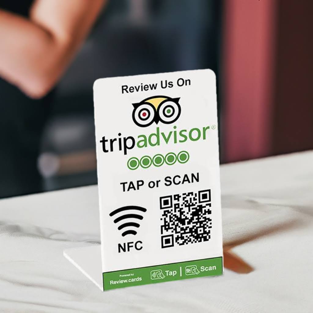TripAdvisor Tap or Scan PoP Stands